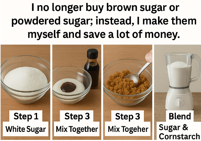 I make them brown sugar or powdered sugar – recipes